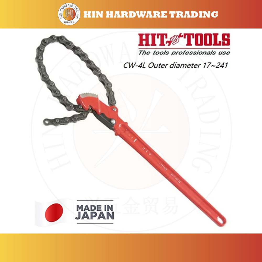 HIT CW4L Heavy Duty Chain Pipe Wrench Forged Strong I Beam Handle Made In Japan | Shopee Malaysia