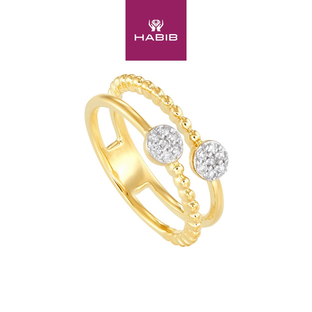 HABIB Diamond Ring in 375/9K White and Yellow Gold 263410222 | Shopee ...