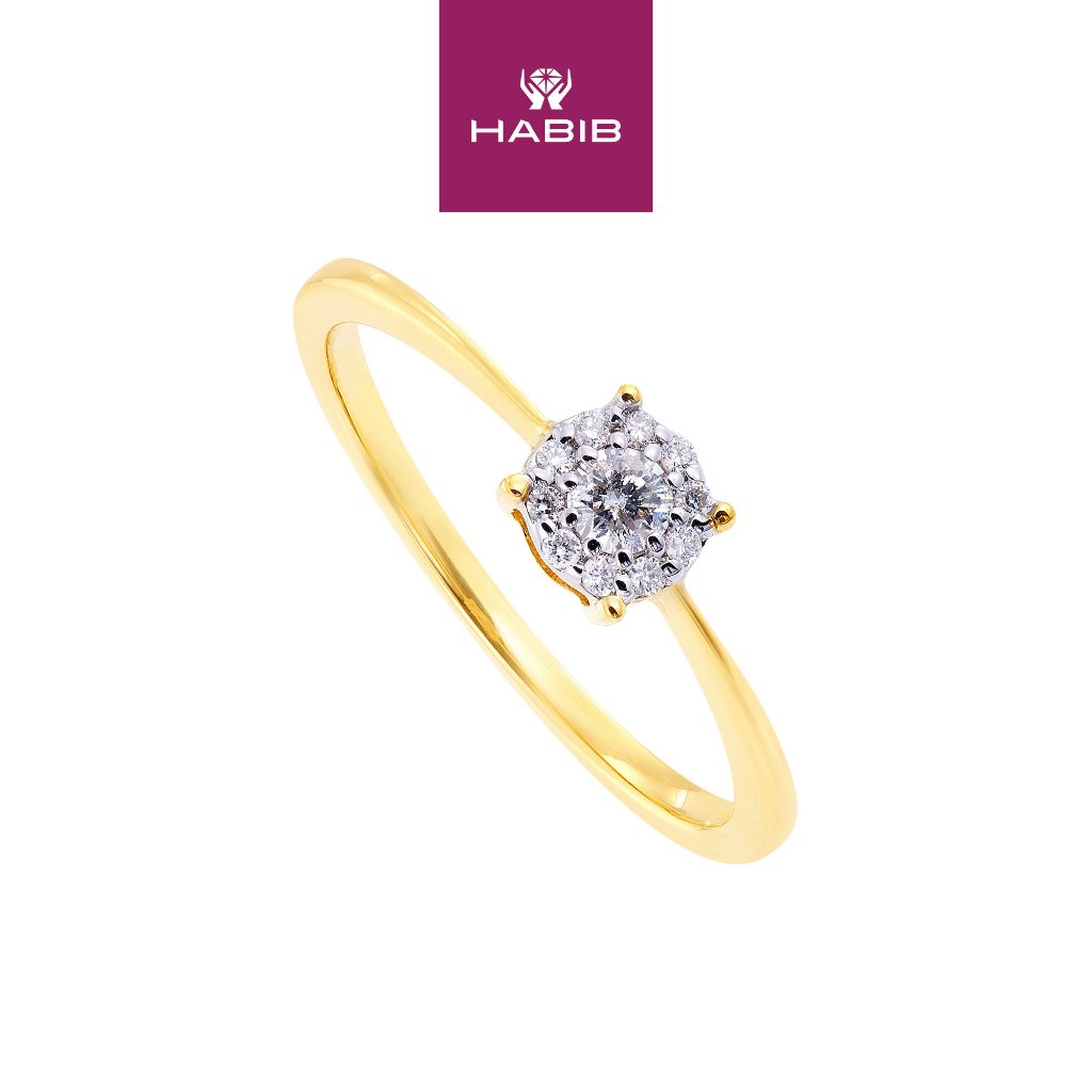 HABIB Diamond Ring in 375/9K Yellow Gold 267150723(YG) | Shopee Malaysia