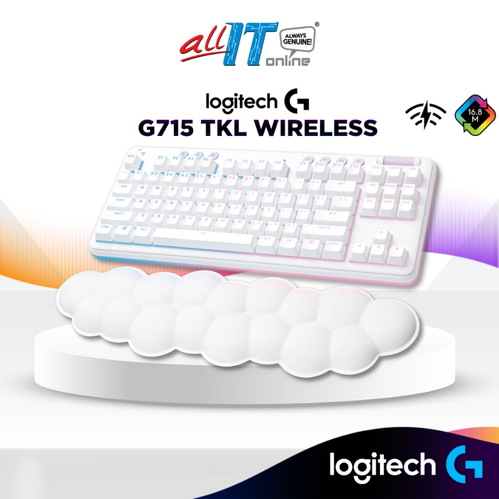 Logitech G715 TKL Wireless Mechanical Gaming Keyboard with LightSync ...