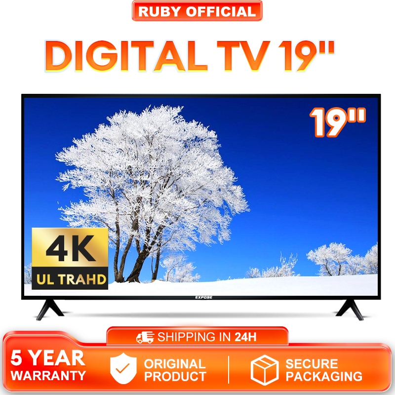Digital TV Android TV 19 Inch Murah Netflix YouTube TV 4K LED WIFI UHD ...