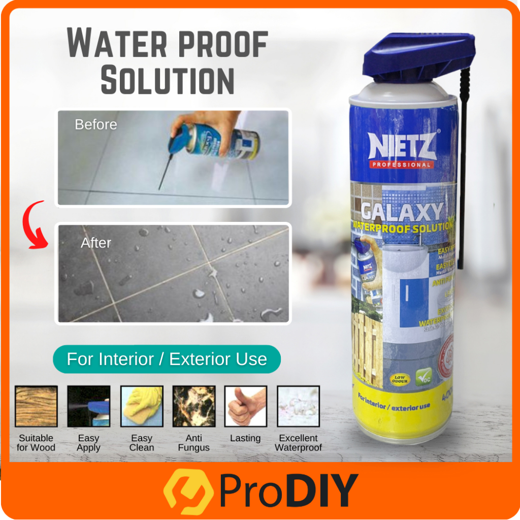 GALAXY 400ML / 450ML / 750ML Interior Exterior Waterproof Spray ...
