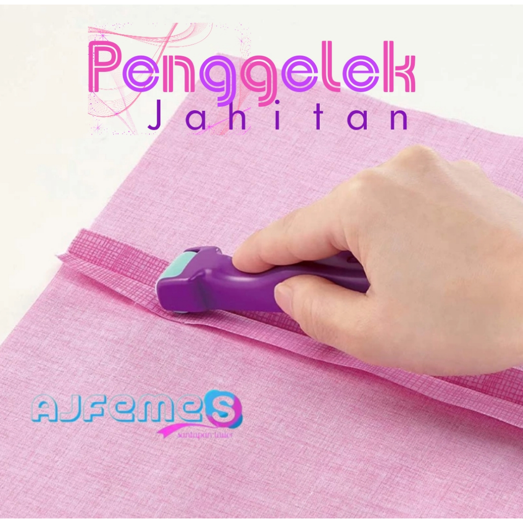 💓Penggelek Jahitan/Plastic Pressing Wheel Fabric Cloth Joint Roll ...