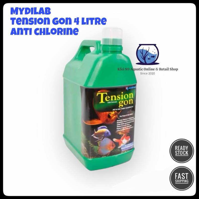 KFEI89 X Mydilab Tension Gon 4 Litre Remove Chlorine Anti Chlorine Fish ...