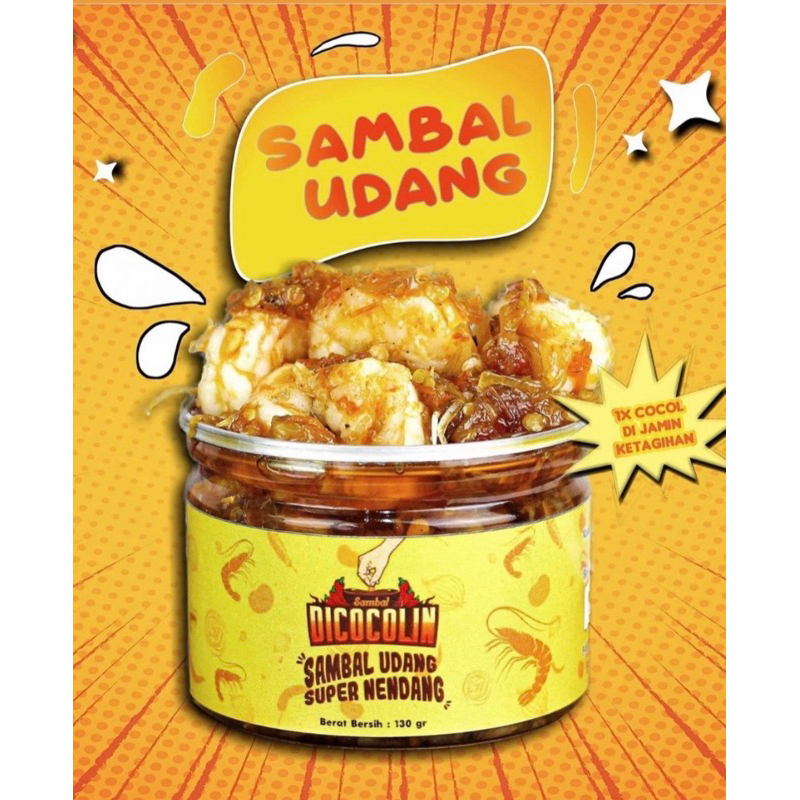 HALAL SAMBAL UDANG PEDAS PRAWN SAMBAL UDANG ASLI INDONESIA 130g ...