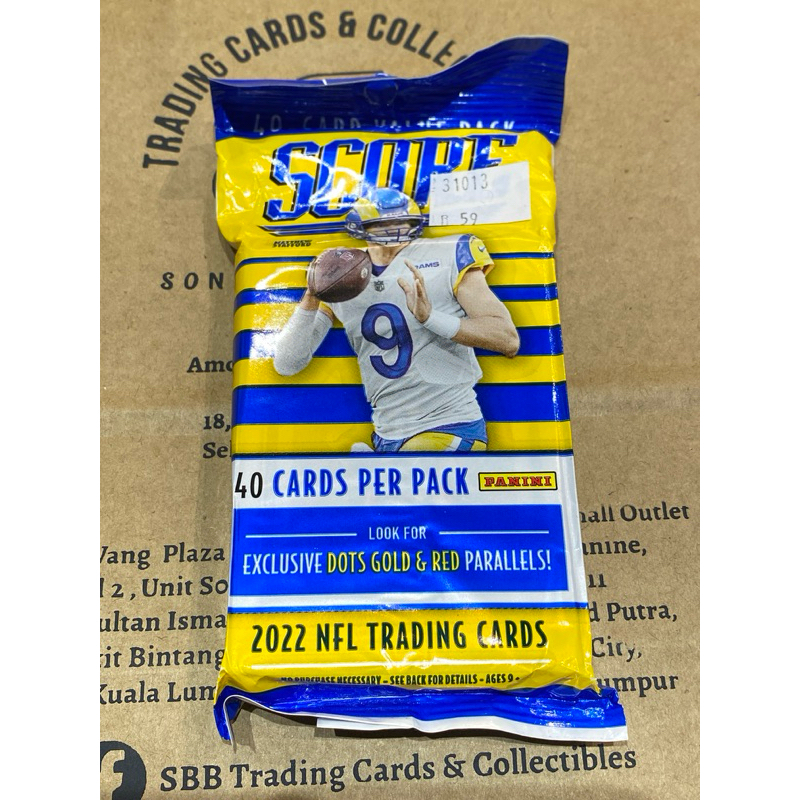 2022 Panini Score NFL SCORE Trading Cards Jumbo Pack | Shopee Malaysia