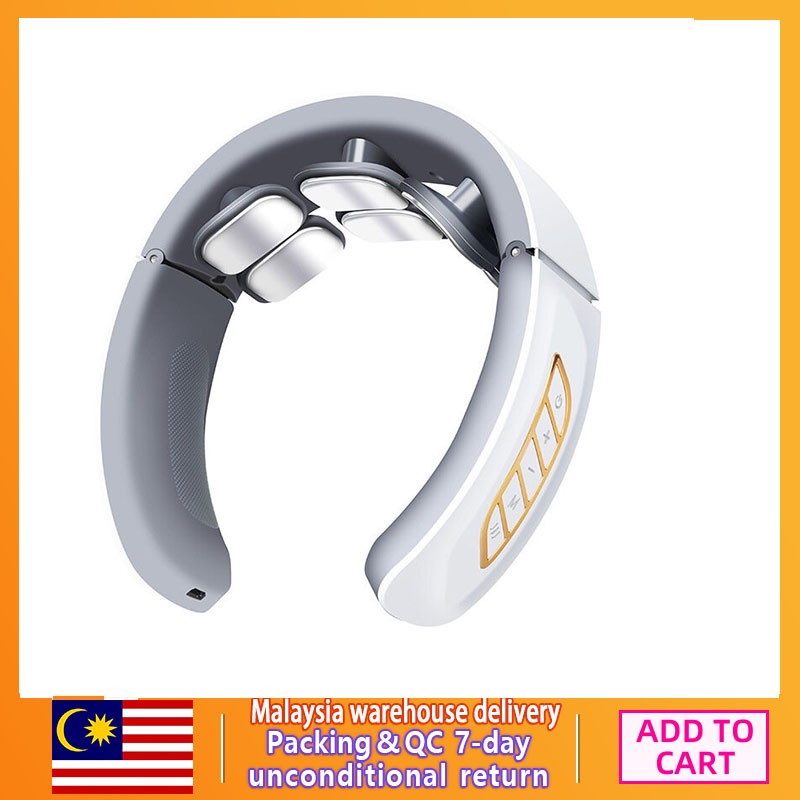 Smart Wireless Intelligent Neck Massager With Heat Electrotheraphy Pads ...
