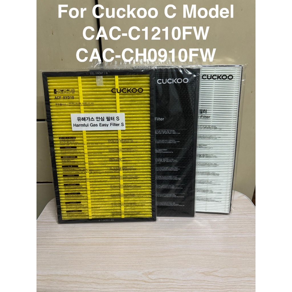 Replacement FULLset Filters for Cuckoo Model C - CAC-C1210FW & CAC ...