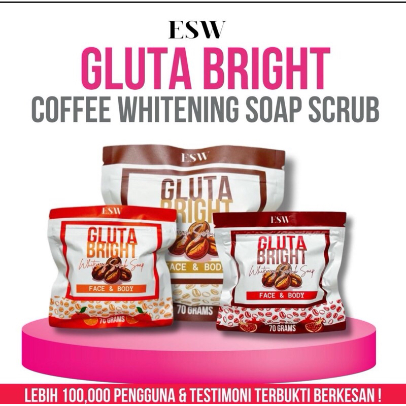 [ESW] WHITENING COFFEE SOAP SCRUB (COFFEE, ORANGE, POMEGRANATE ...