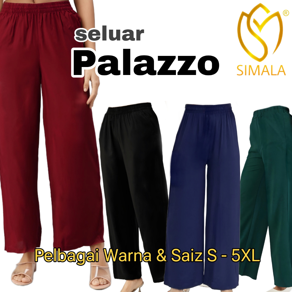 Seluar Palazzo by Simala ( Straight Cut ) high quality | Shopee Malaysia