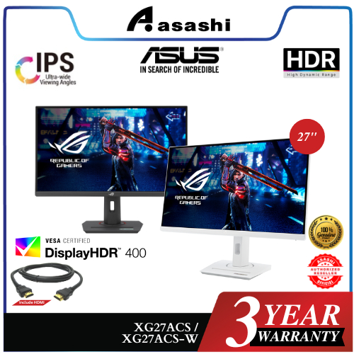 Asus ROG Strix XG27ACS / XG27ACS-W 27" Fast IPS 180Hz 1ms 2K HDR400 ...
