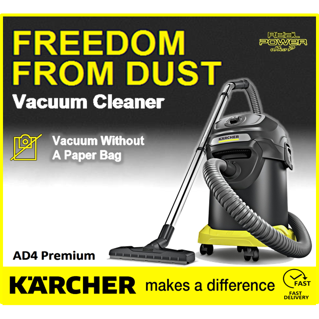 [ Free Switchable Floor Nozzle ] Karcher AD4 Premium Vacuum Cleaner ...