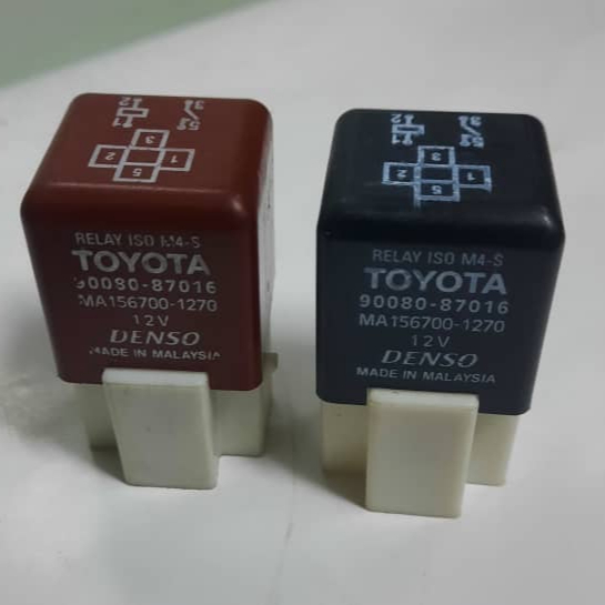 TOYOTA DENSO ISO M4-S RELAY 12V 4 PIN 156700-1270 /90080-87016 MADE IN ...