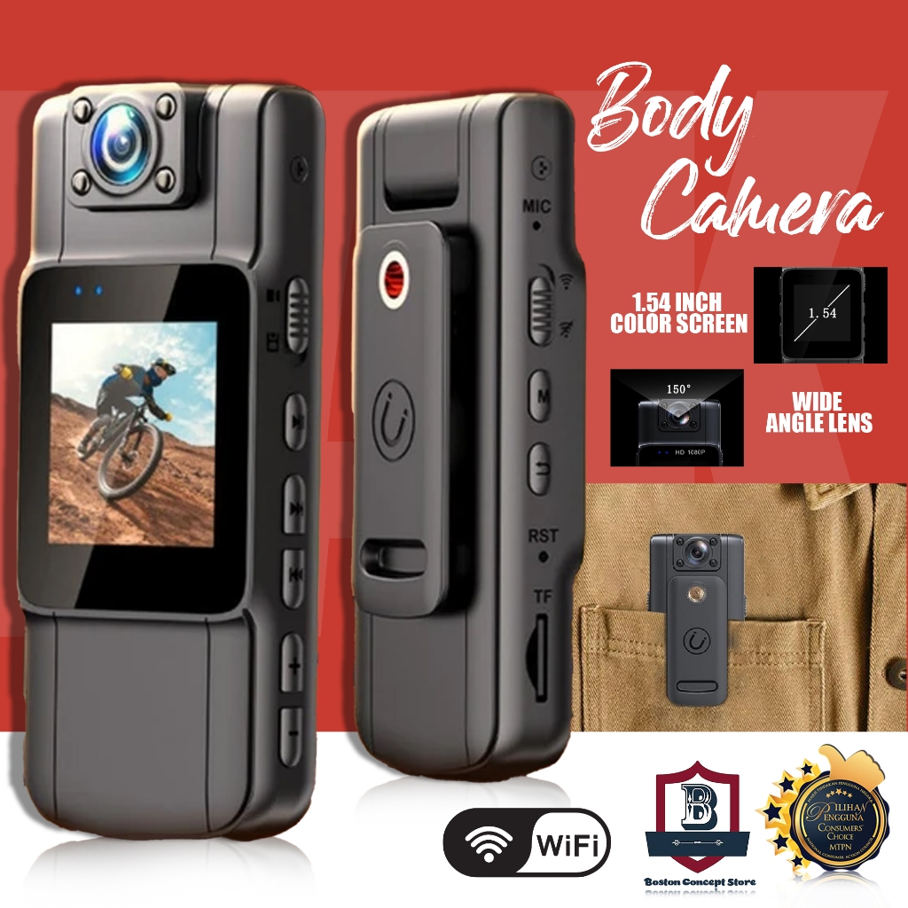 Body Camera Mini Spy Camera Bike Motor Cam Recorder HD 1080P Audio ...