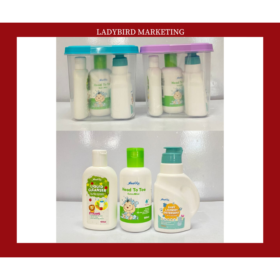 ANAKKU CLEANSING TRAVEL SET / SET MANDIAN SERTA PENCUCI PAKAIAN BAYI ...