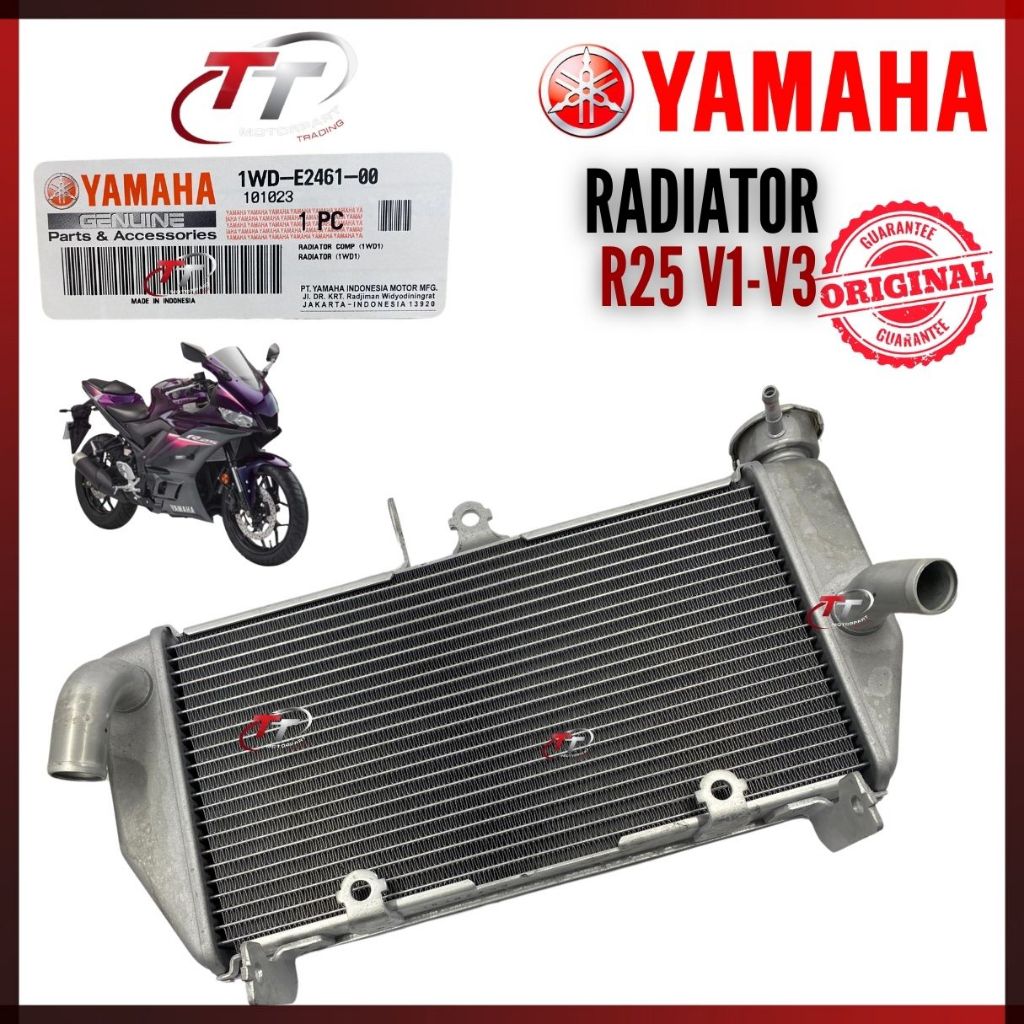 R25 YZF-R25 V1 V2 V3 R 25 Radiator Assy Coolant Tank Tangki Air Water ...