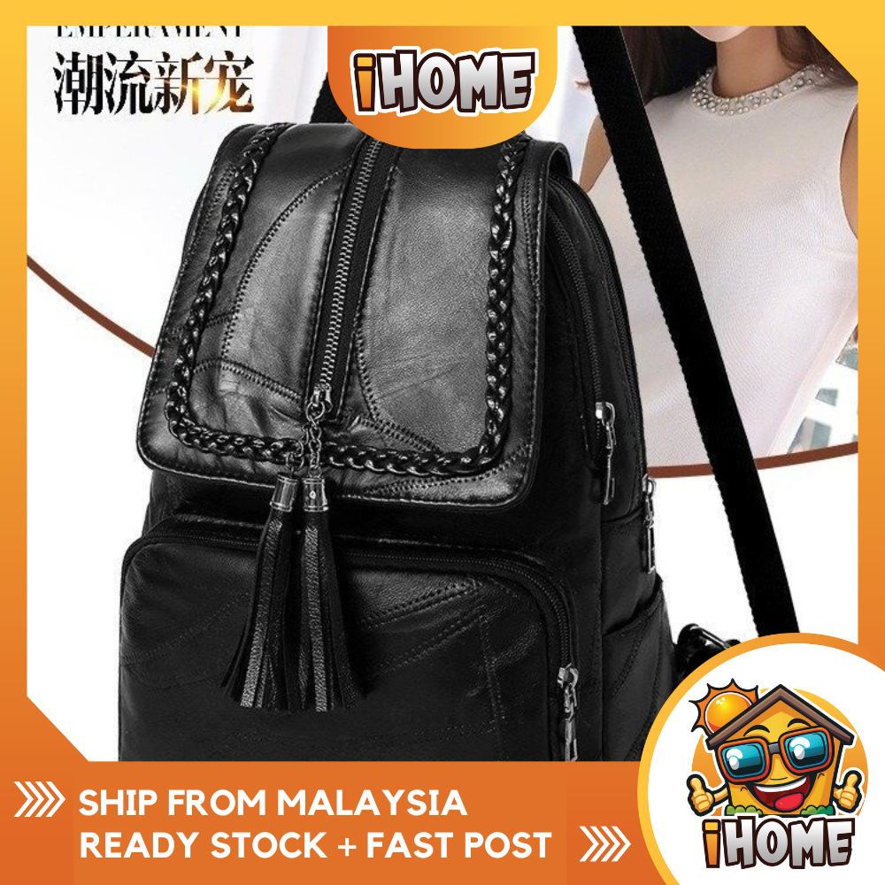 iHOME 1622 School Bag Korean Style Boy Girl Student Simple Backpack Bag ...