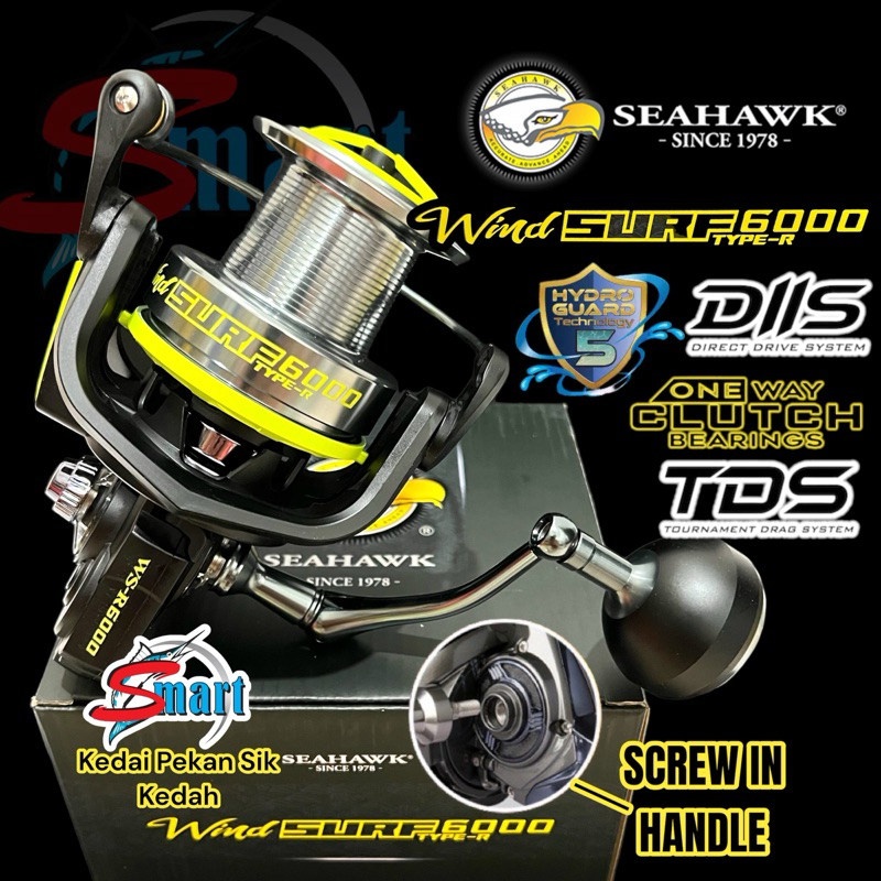 ** 2024 SEAHAWK WINDSURF TYPE-R SURF REEL | Shopee Malaysia