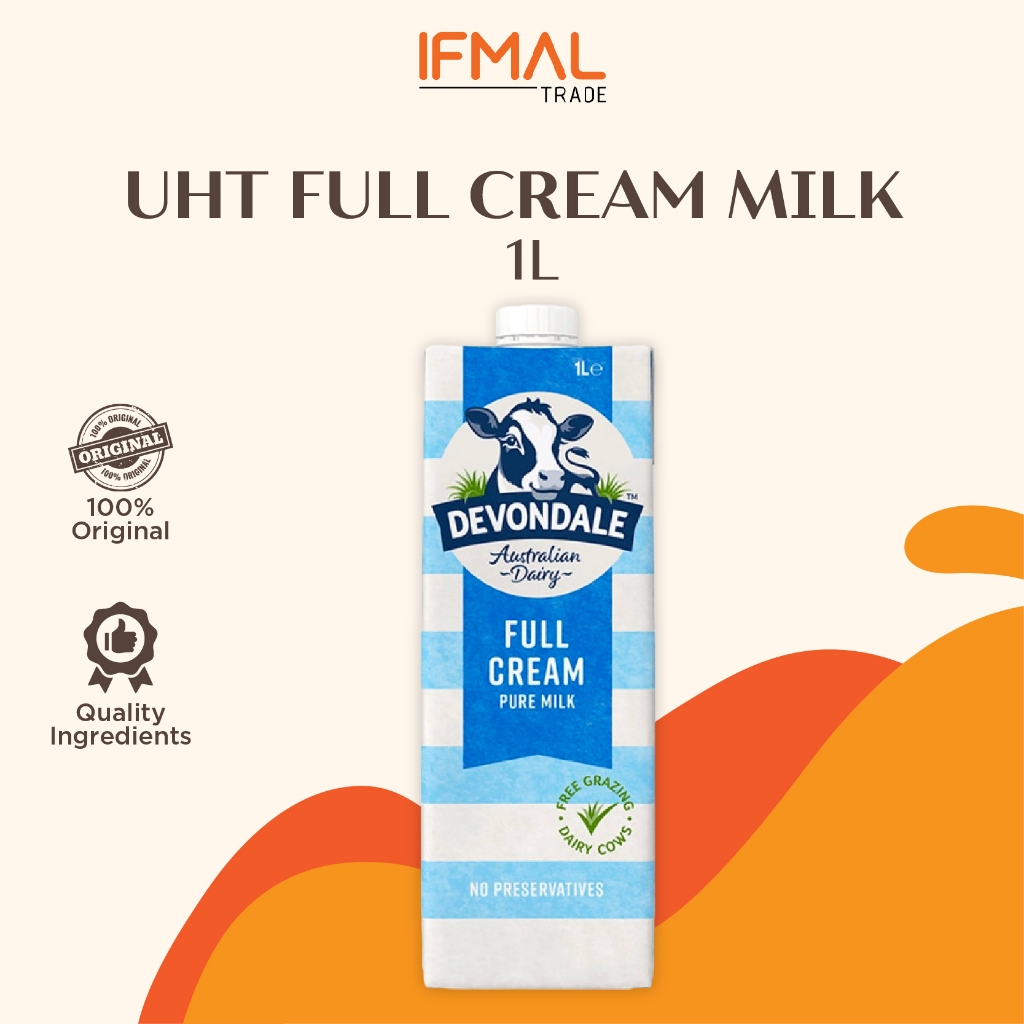 ‼️ Ready Stock ‼️ Devondale UHT Full Cream Milk 1L 🇦🇺 Uht Milk Susu ...