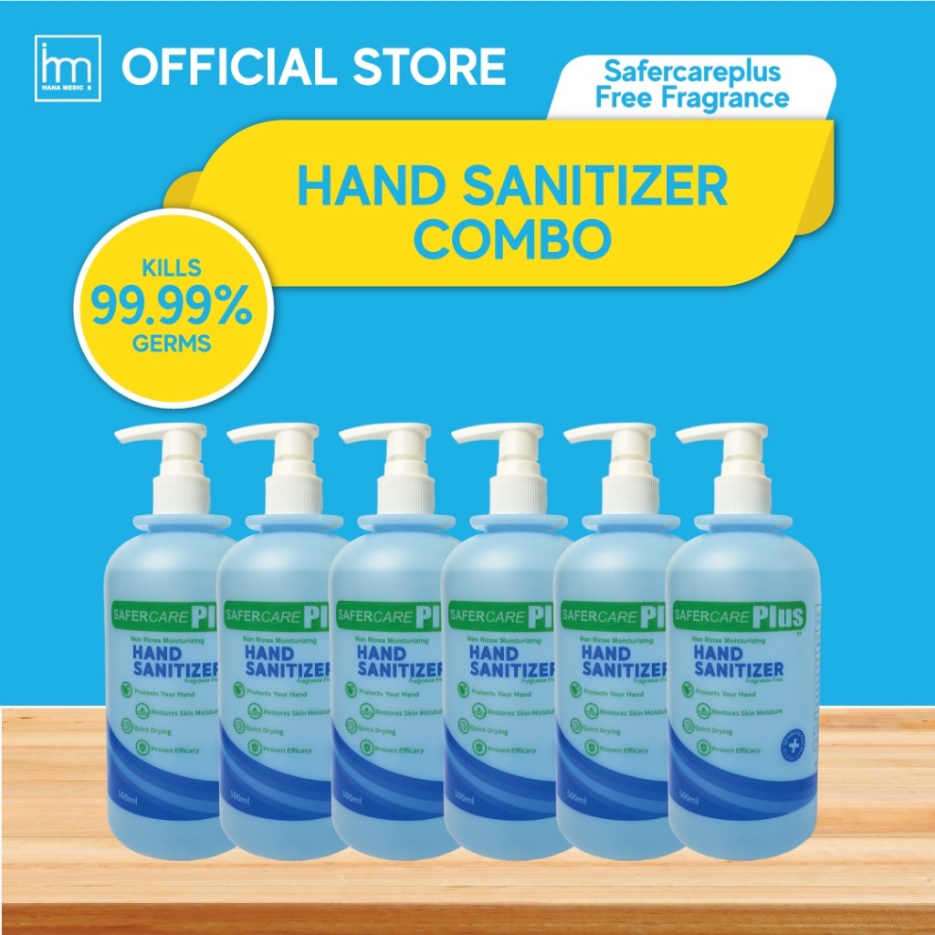 Safercare Plus Hand Sanitizer Free Fragrance (500ml) | Shopee Malaysia