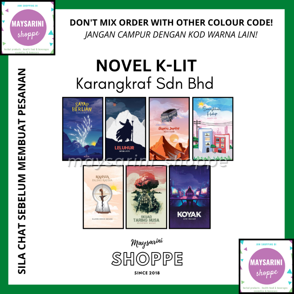 Novel K-Lit Senaskhah Hidup | Leluhur | Rahsia Paling Rahsia | Ekspres ...