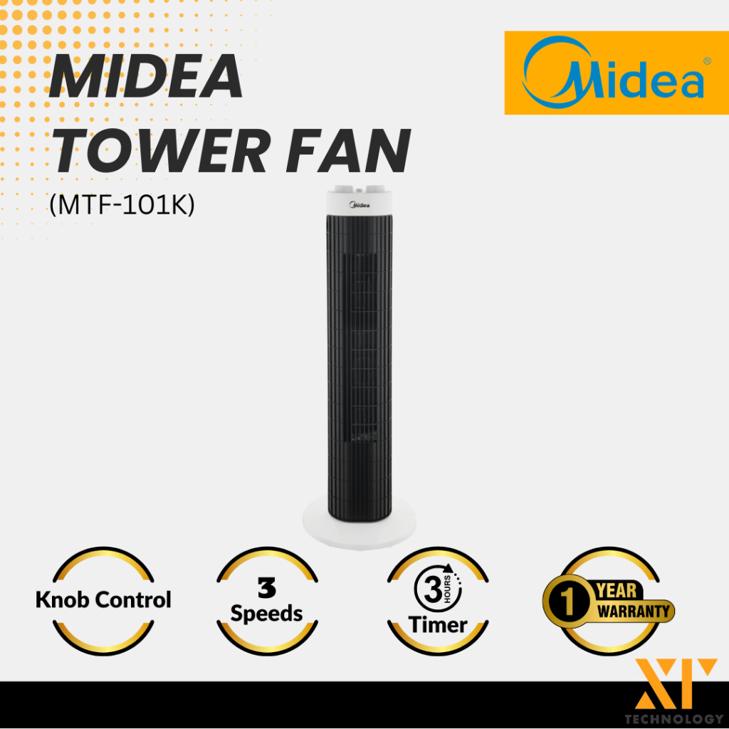 MIDEA TOWER FAN (MTF-101K) | Shopee Malaysia