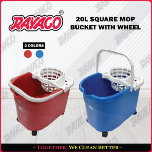 Rayaco Pail Mop with Cover with Wheels Set / Baldi Plastik Beroda ...