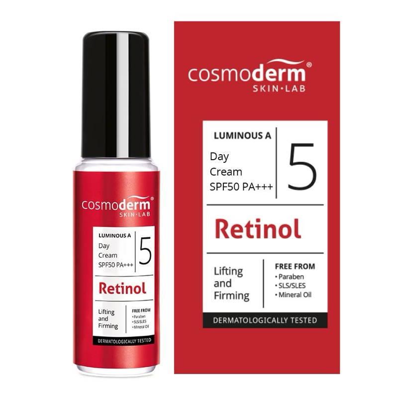 Cosmoderm Retinol Luminous A Day UV Shield SPF50 (30ml) | Shopee Malaysia