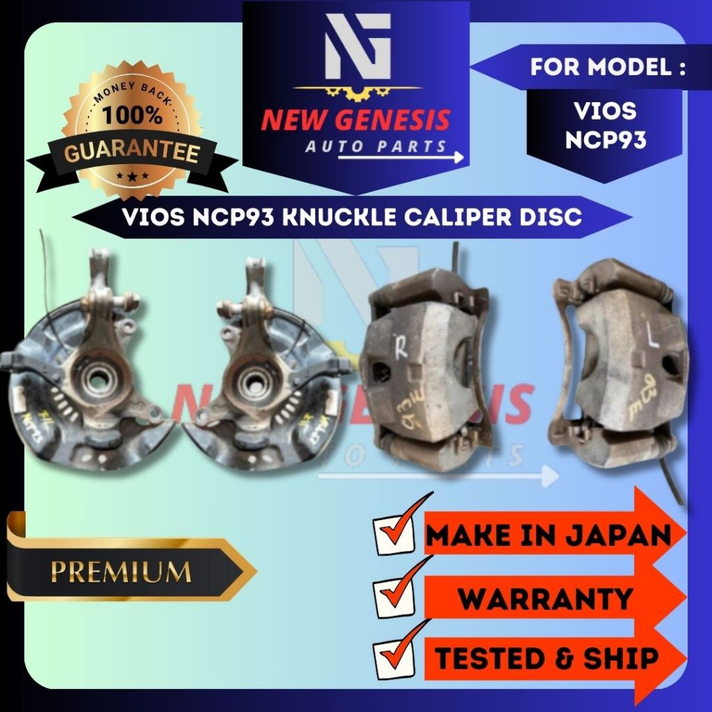 Toyota Vios Ncp93 Ncp150 Front Knuckle With Bearing Caliper Brek Brake ...
