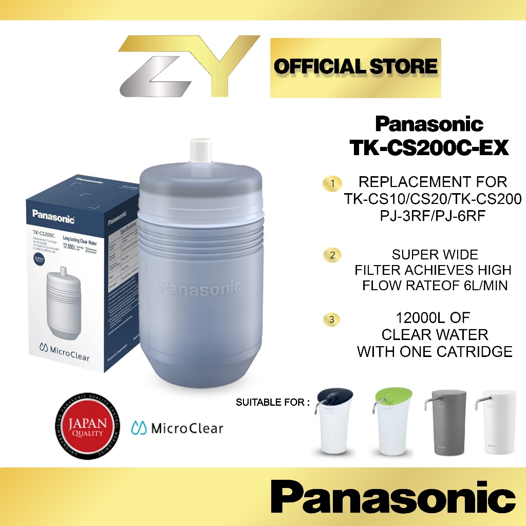 Panasonic Water Filter Cartridge TK-CS200C-EX Kartrij Penapis Air Replacement Cartridge of(P ...