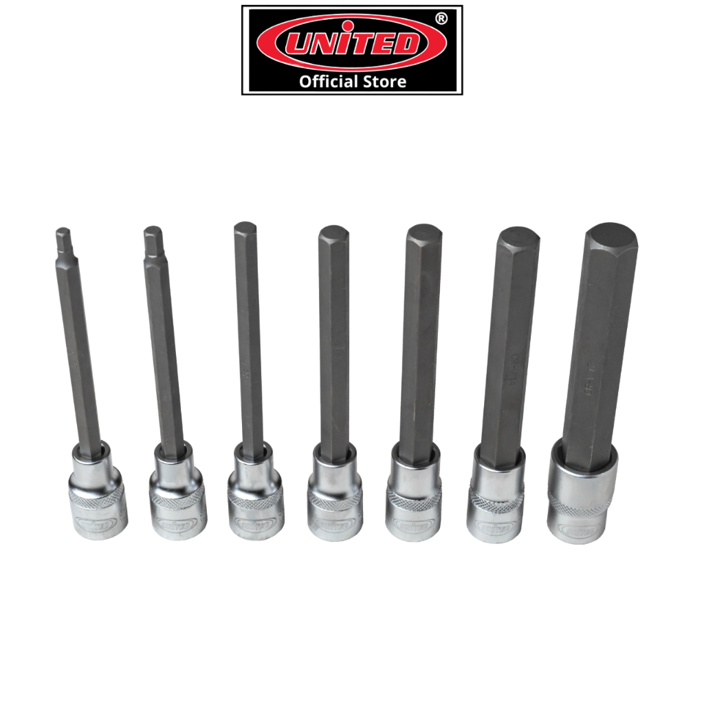 【UNITED】Extra Long Hex Socket 1/2" ( 140mm ) | Shopee Malaysia
