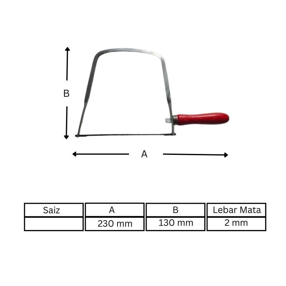 MINI HAND SAW FOR PLASTIC AND WOOD/UNTUK KAYU DAN PLASTIK /SAW FRAME 9 ...