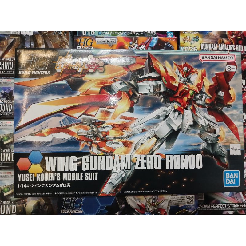 BANDAI MODEL HGBF 1/144 WING GUNDAM ZERO HONOO | Shopee Malaysia