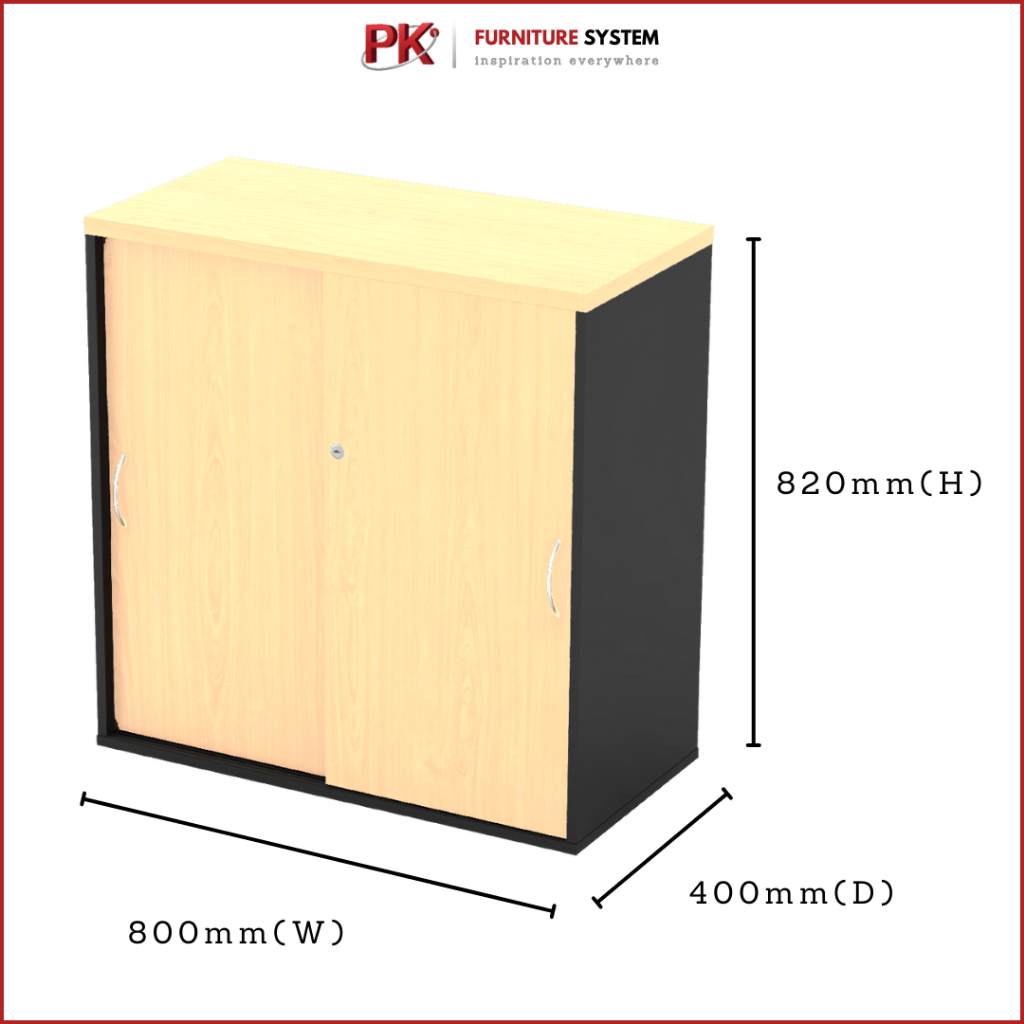 Ready Stock Modern Design Sliding Door Low Cabinet Office Furniture ...