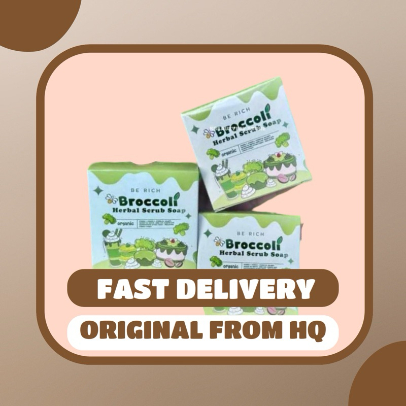 BE RICH BROCCOLI SCRUB SOAP (SABUN VIRAL DI TIKETOK) | Shopee Malaysia