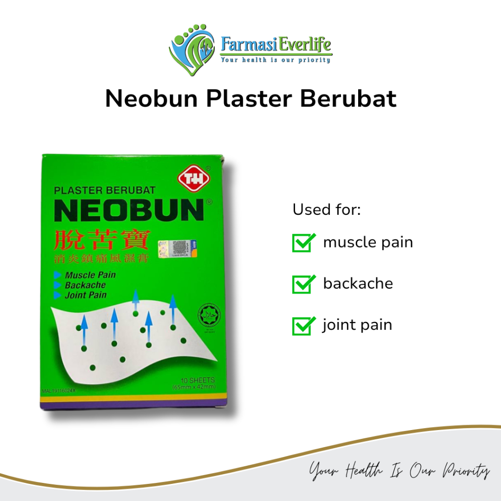 Neobun plaster berubat / Neobun capsicum plaster 10 sheets | Shopee ...