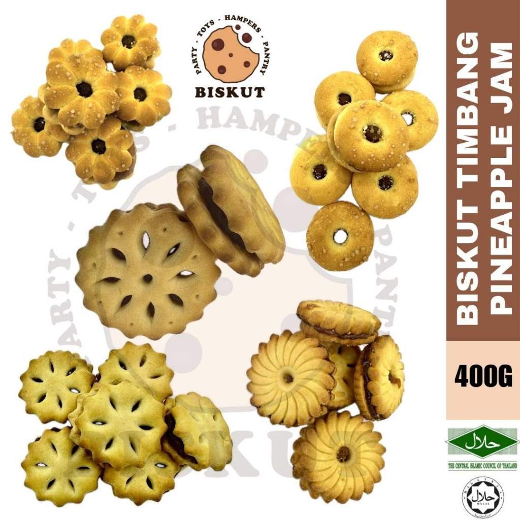 BISKUT TIMBANG 400G - Pineapple Jam Tart/Old Fashion Pineapple Biskut ...