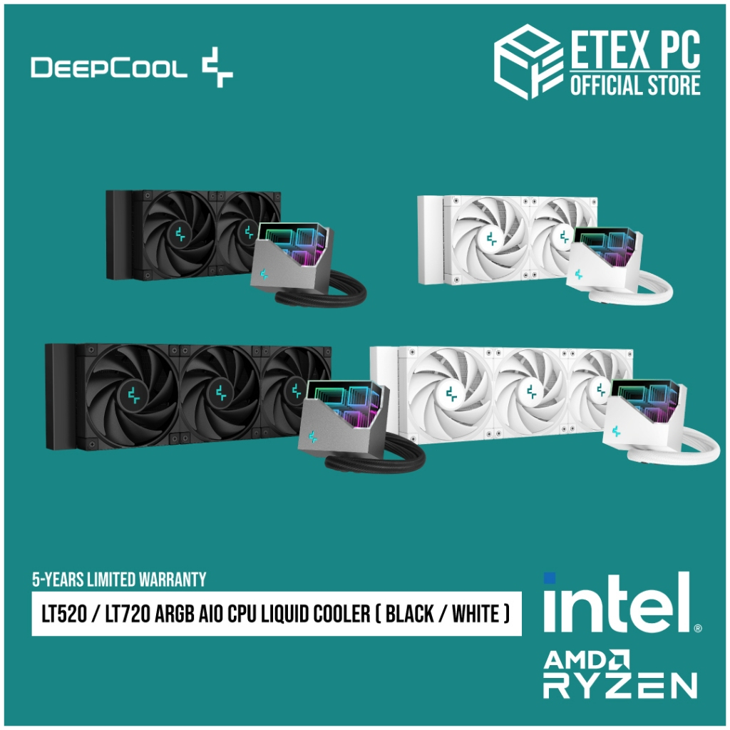 DeepCool LT520 / LT720 ARGB AIO CPU Liquid Cooler ( 240mm / 360mm ...