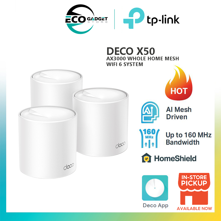 TP-Link Deco X50 AX3000 Whole Home Mesh WiFi 6 System | Shopee Malaysia