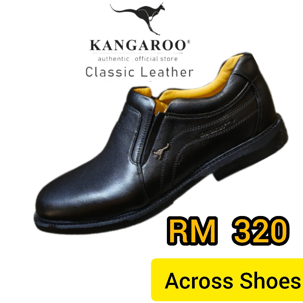 ORIGINAL KANGAROO FULL LEATHER KGC-9433 Men Shoe (Black) | Shopee Malaysia