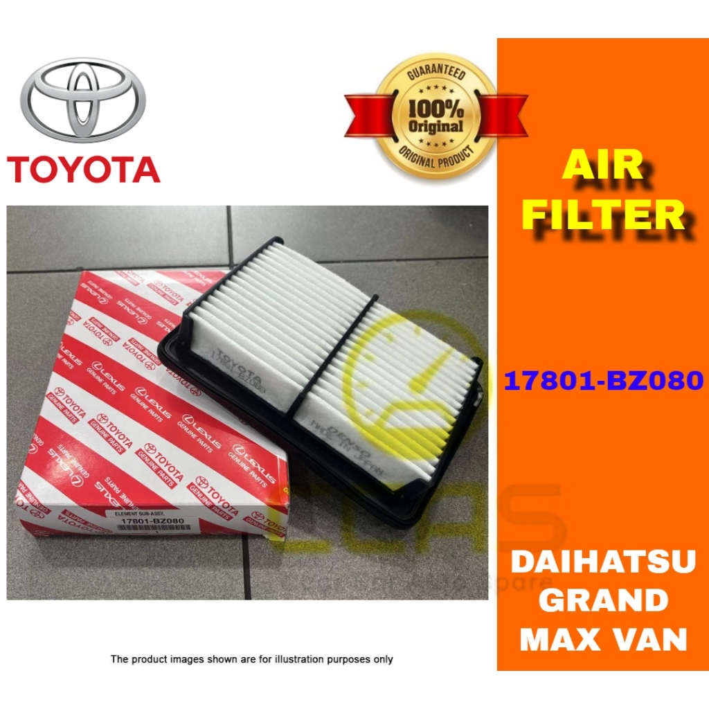 TOYOTA AIR FILTER DAIHATSU GRAND MAX VAN 17801-BZ080 | Shopee Malaysia