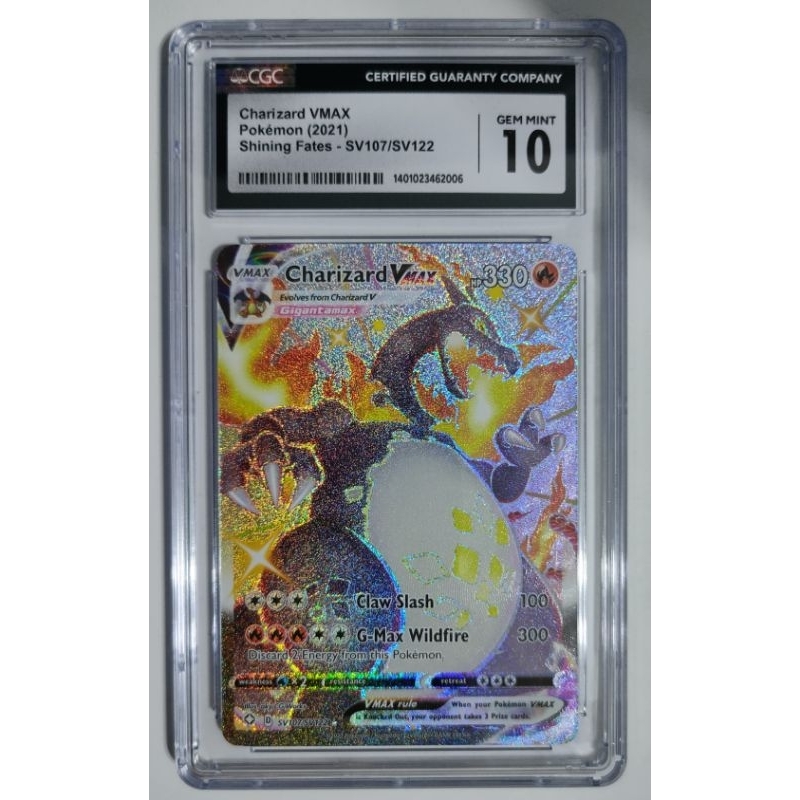 Charizard VMAX - SV107/SV122 - Shiny Rare (Shining Fates Singles) [CGC ...