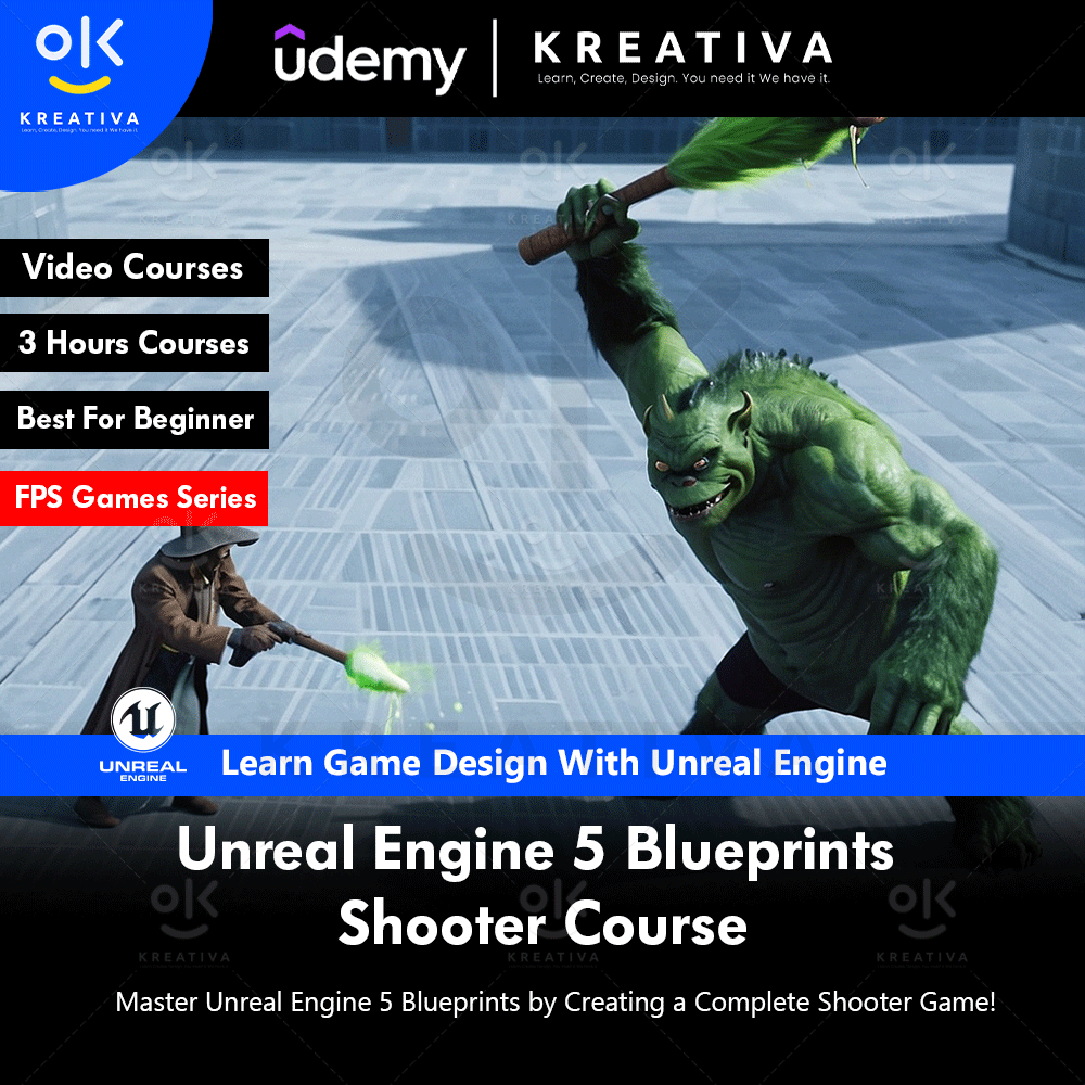 Unreal Engine FPS Video Course- Unreal Engine 5 Blueprints Shooter Course | Shopee Malaysia