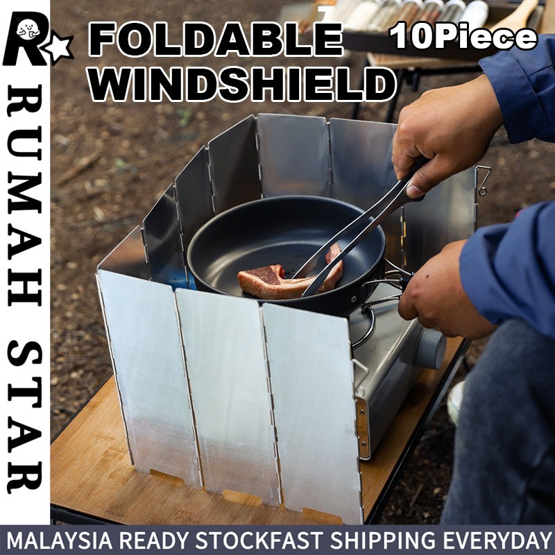 Foldable Outdoor Stove Windscreen Camping Cooking Gas Stove Wind ...