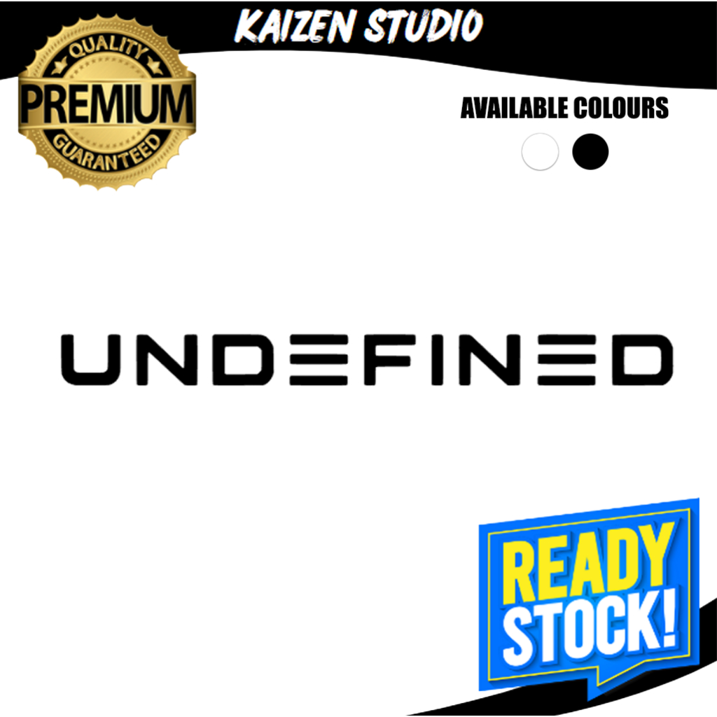 KAIZEN STUDIO Undefined Kereta Motor Vinyl Cutting Sticker | Shopee ...