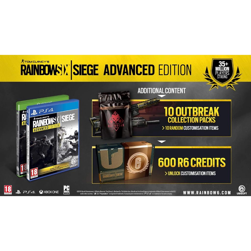 Xbox One Tom Clancy's Rainbow Six Siege Advanced Edition (English ...