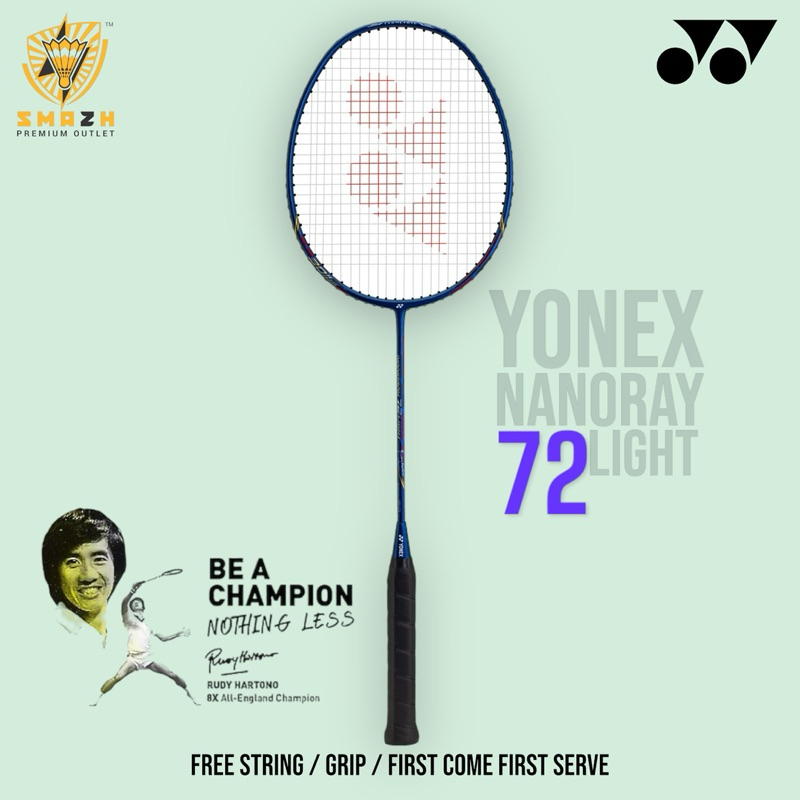 YONEX Nanoray 72 Light 5U/G5 (Free String + Grip) | Shopee Malaysia