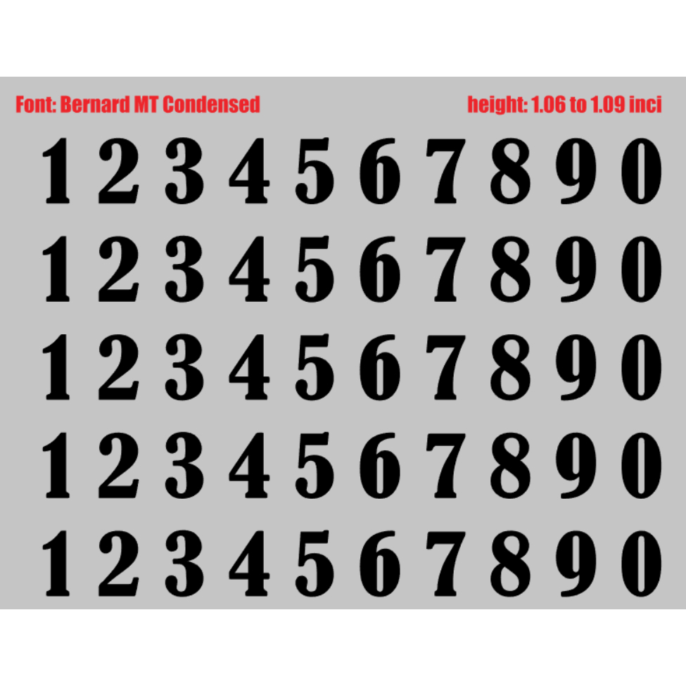 Custom Number Sticker Vinyl (A4 Size) | Shopee Malaysia