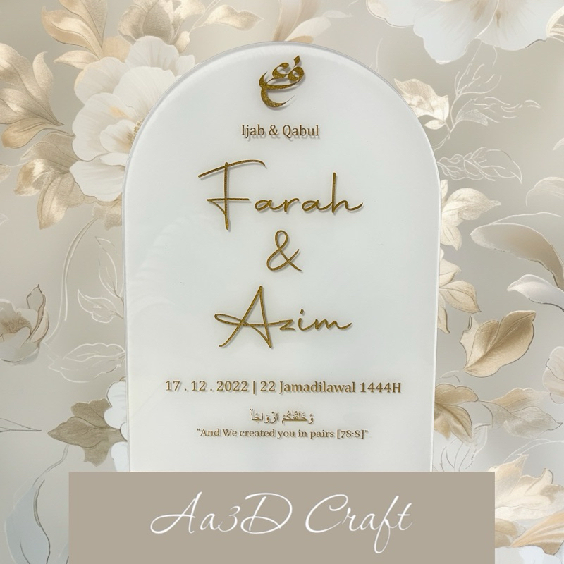 Curved Wedding Welcome Board | Shopee Malaysia