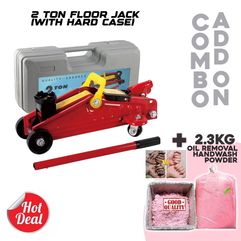 2 Ton Portable Hydraulic Jack Hard Case Floor Jack Car Jack Heavy Duty ...